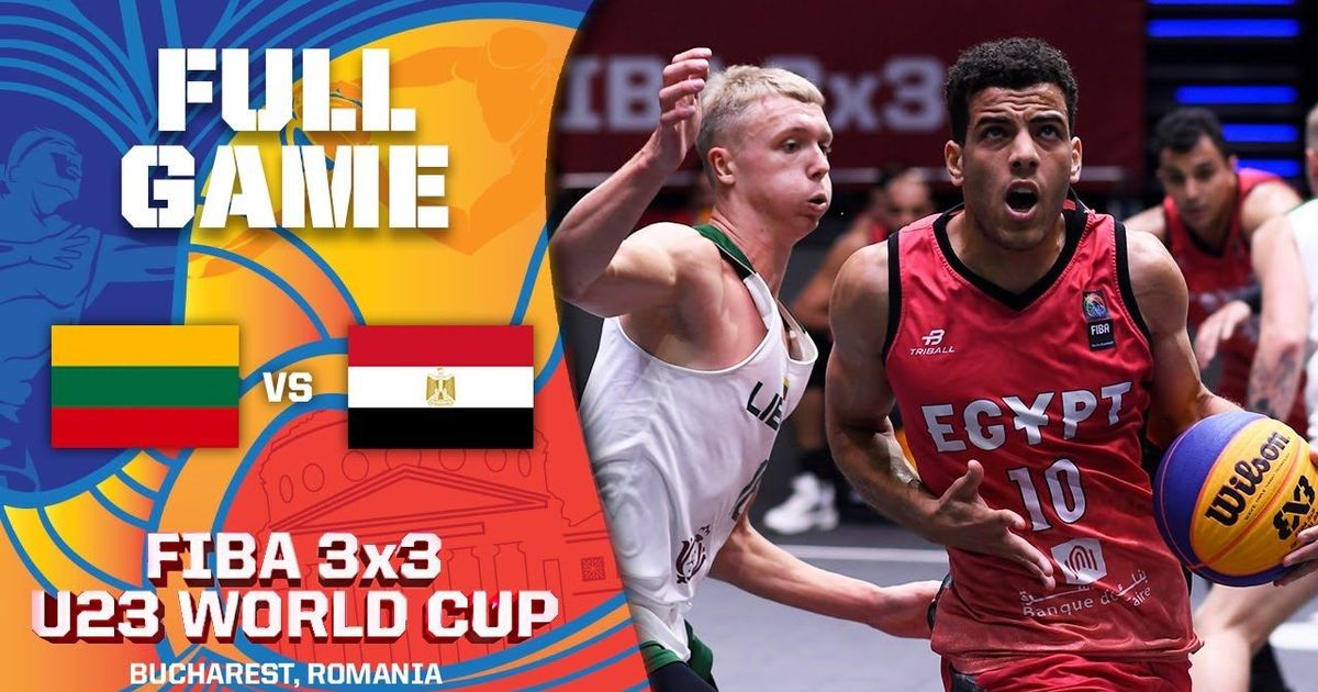Lithuania v Egypt | Men | Full Game | FIBA 3x3 U23 World Cup 2022 - Courtside 1891