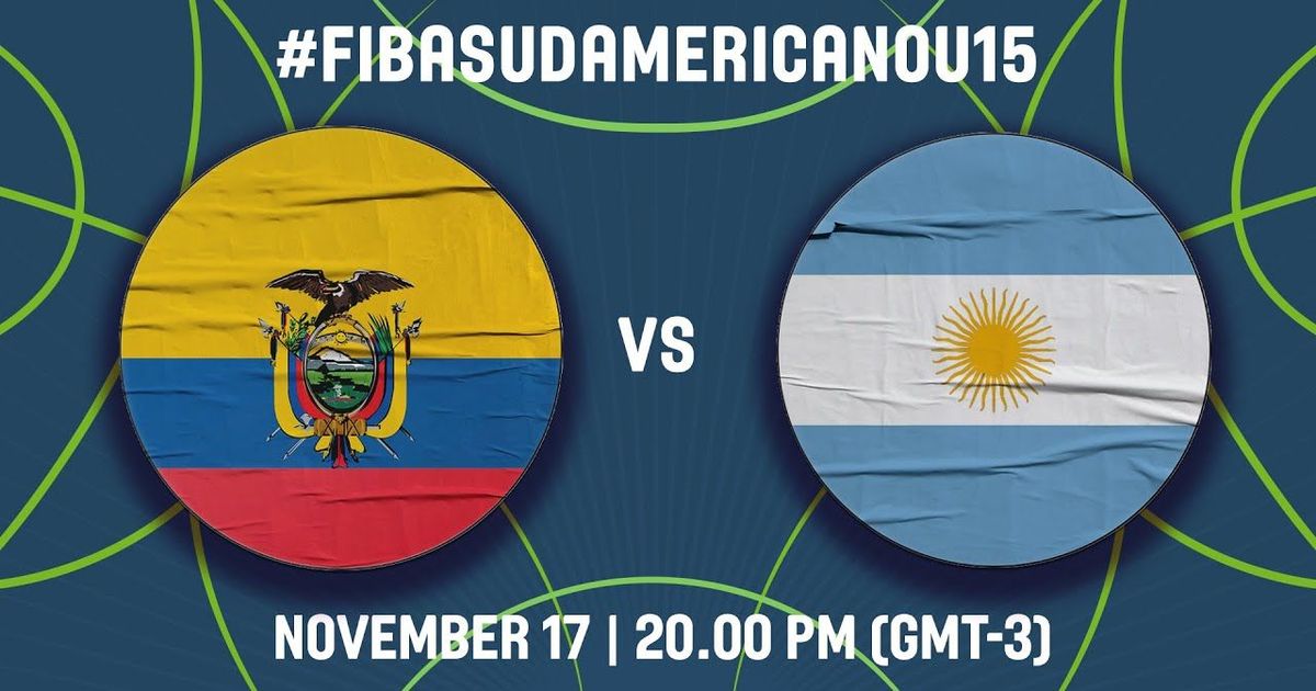 Ecuador v Argentina | Full Basketball Game | FIBA South American U15 ...
