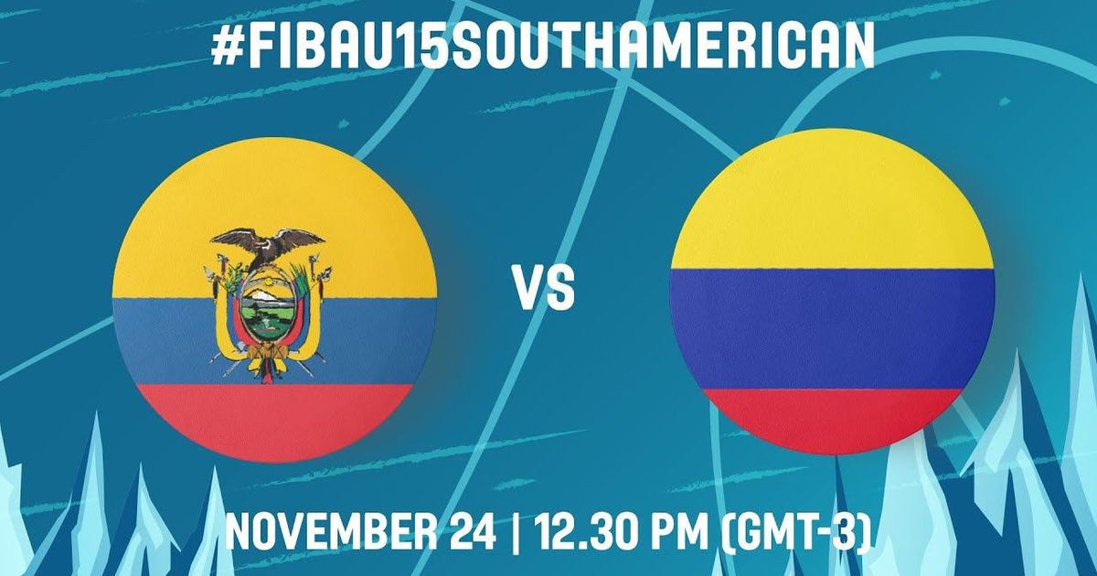 Ecuador v Colombia | Full Basketball Game | FIBA South American U15 ...