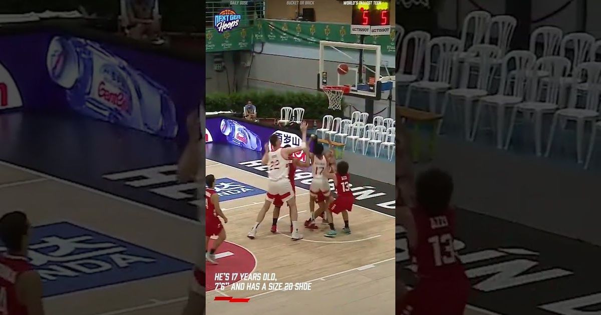 Tallest teenager in the world 🤯😱 🇨🇦 Canada's Olivier Rioux has been ...