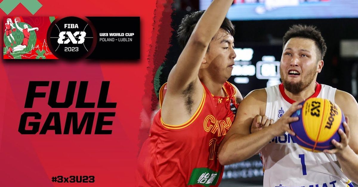 China 🇨🇳 vs Mongolia 🇲🇳 | Men | Full Game | FIBA 3x3 U23 World Cup 2023 - Courtside 1891
